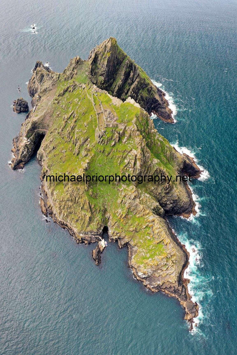Skellig Michael from the air | Michael Prior Photography