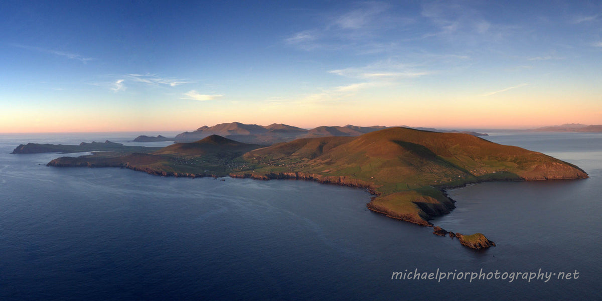 Sleahead sunset from the air | Michael Prior Photography
